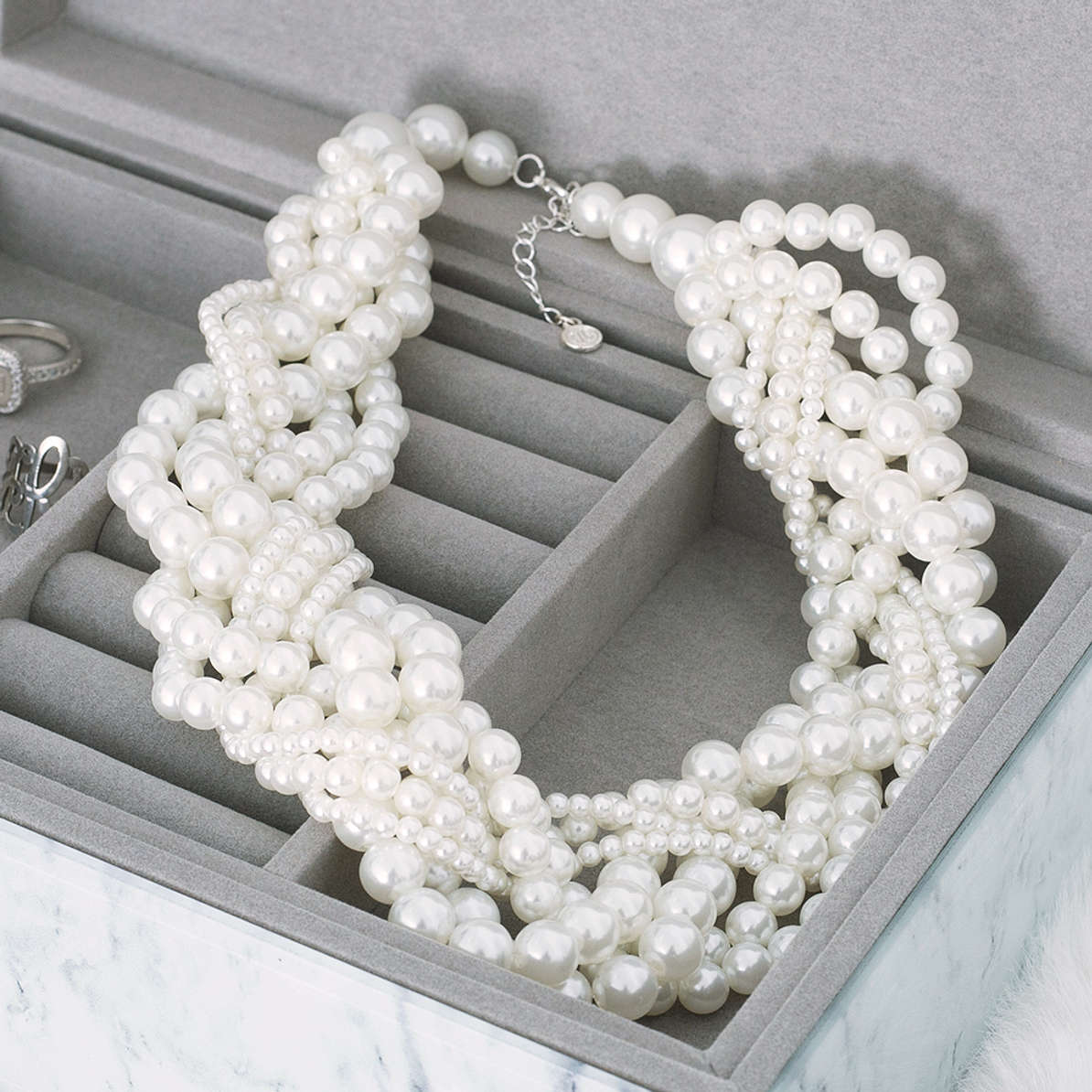 Braided Pearl Necklace