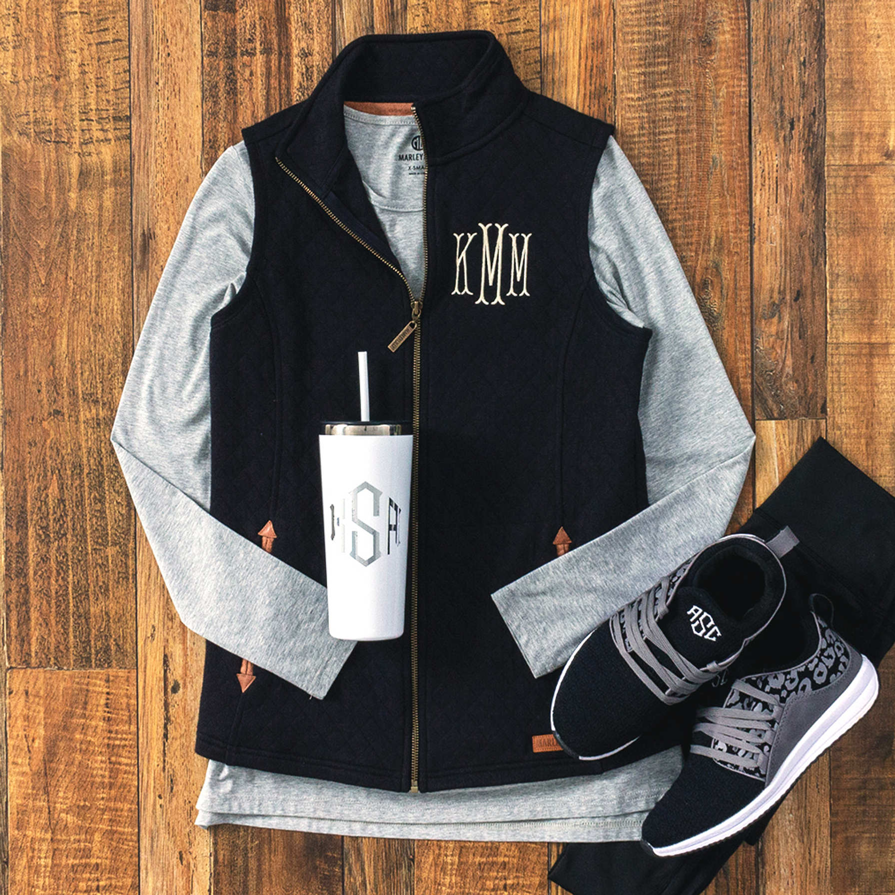 Personalized Quilted Vest – Marleylilly