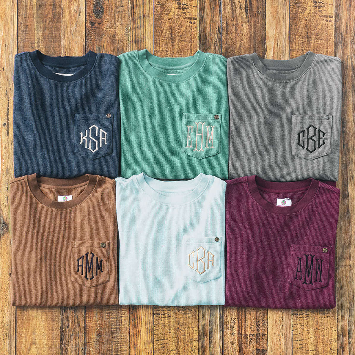 Monogrammed Corded Sweatshirt - Marleylilly