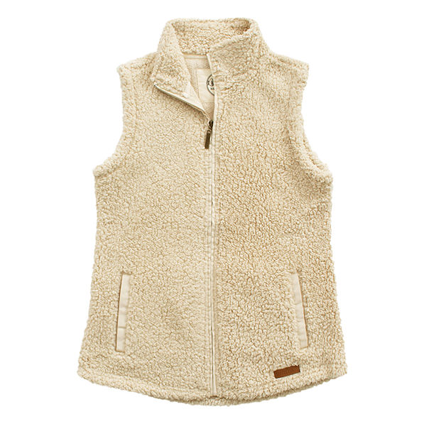 Tan Teddy Bear Vest for Women - Marleylilly
