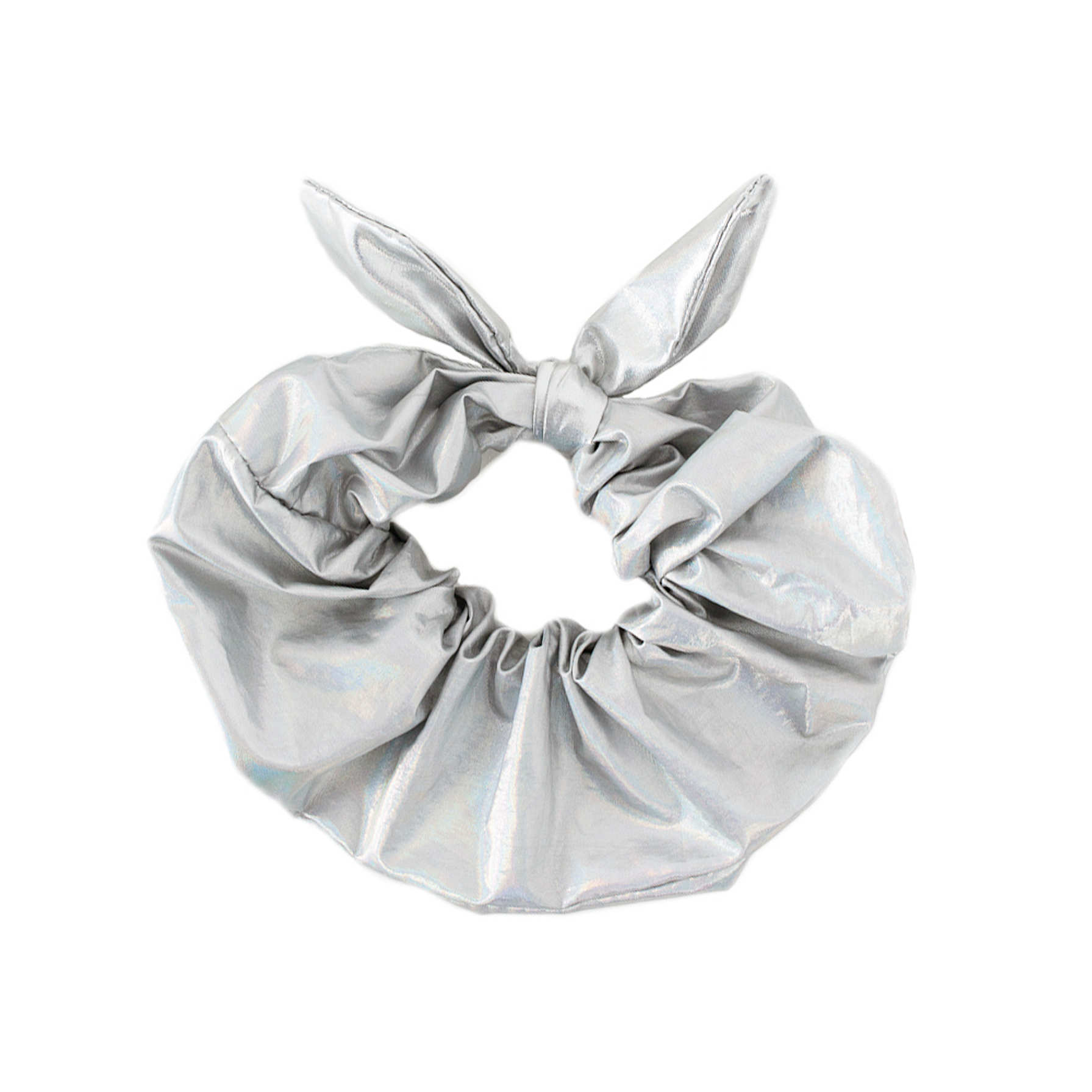 Silver Bow Scrunchie - Marleylilly