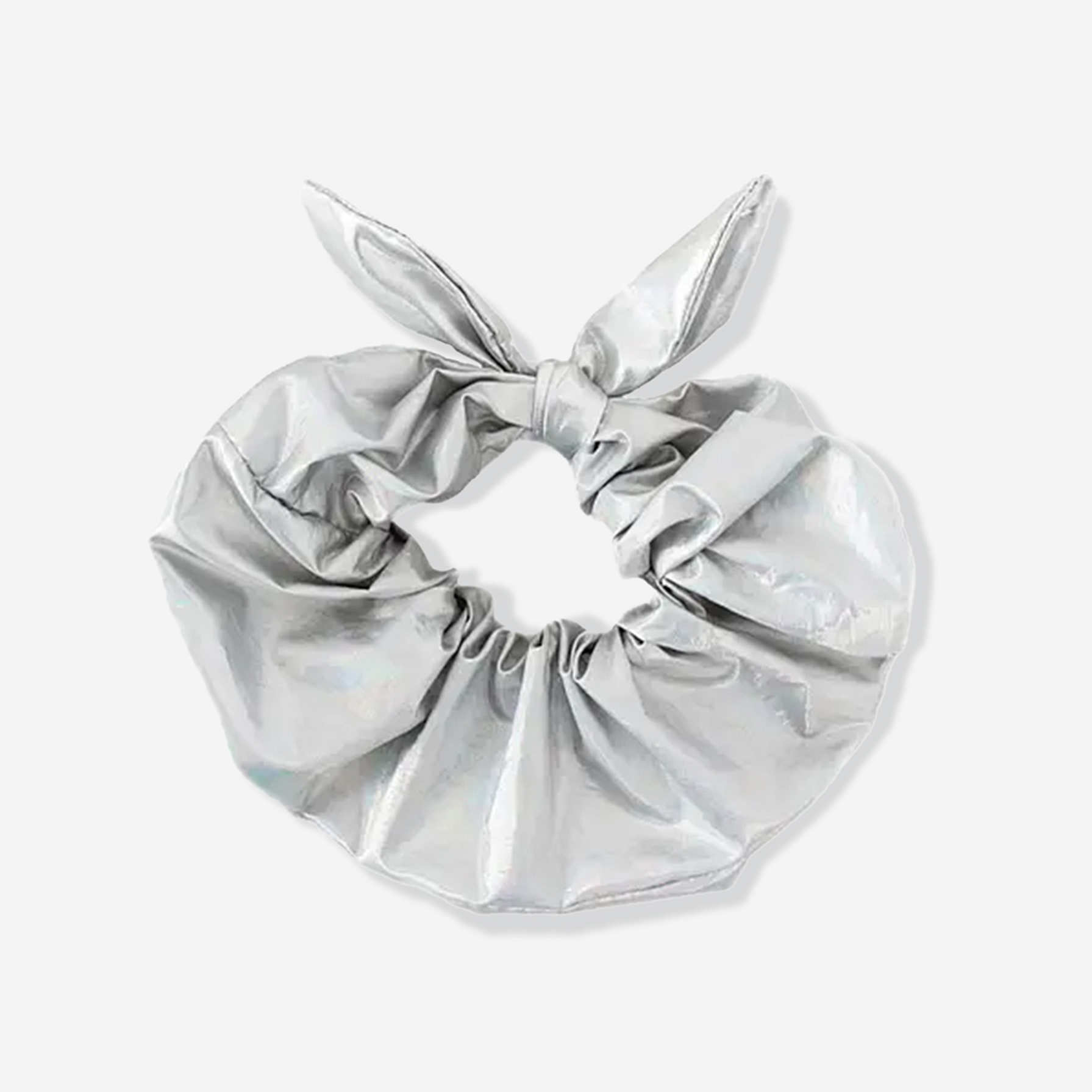 Silver Bow Scrunchie - Marleylilly