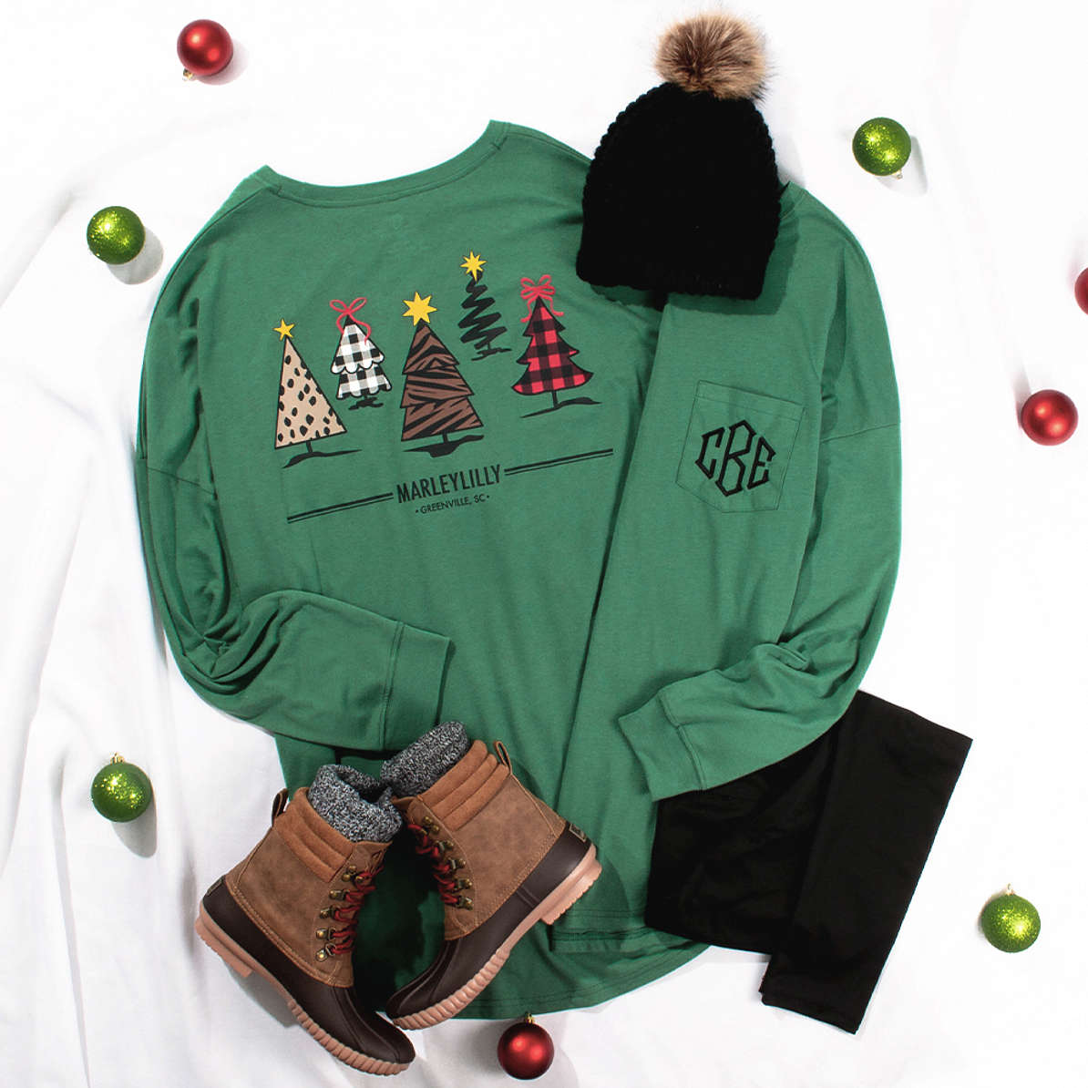Personalized Christmas Tree Shirt | Marleylilly