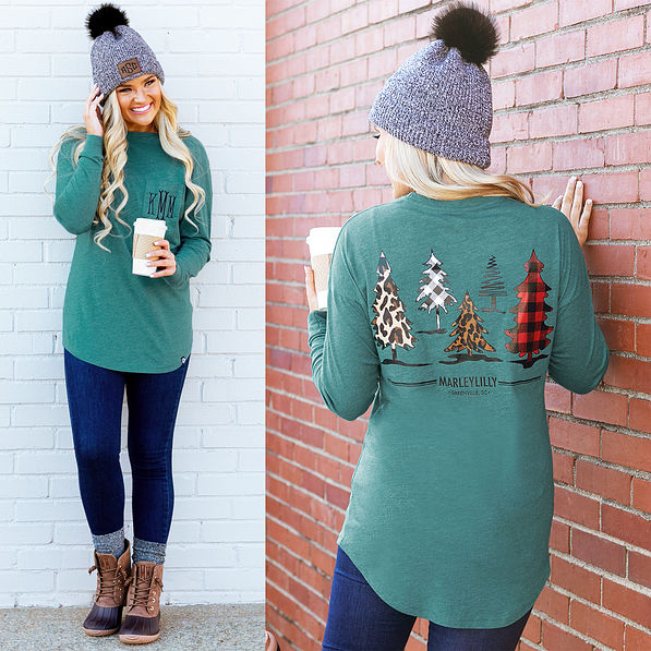 Personalized Christmas Tree Shirt - Marleylilly