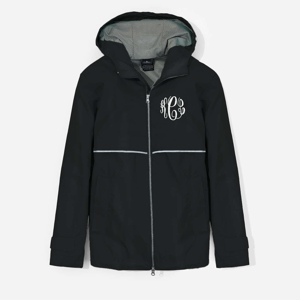 Monogrammed Rain Jacket - Women's New Englander Jacket with Hood