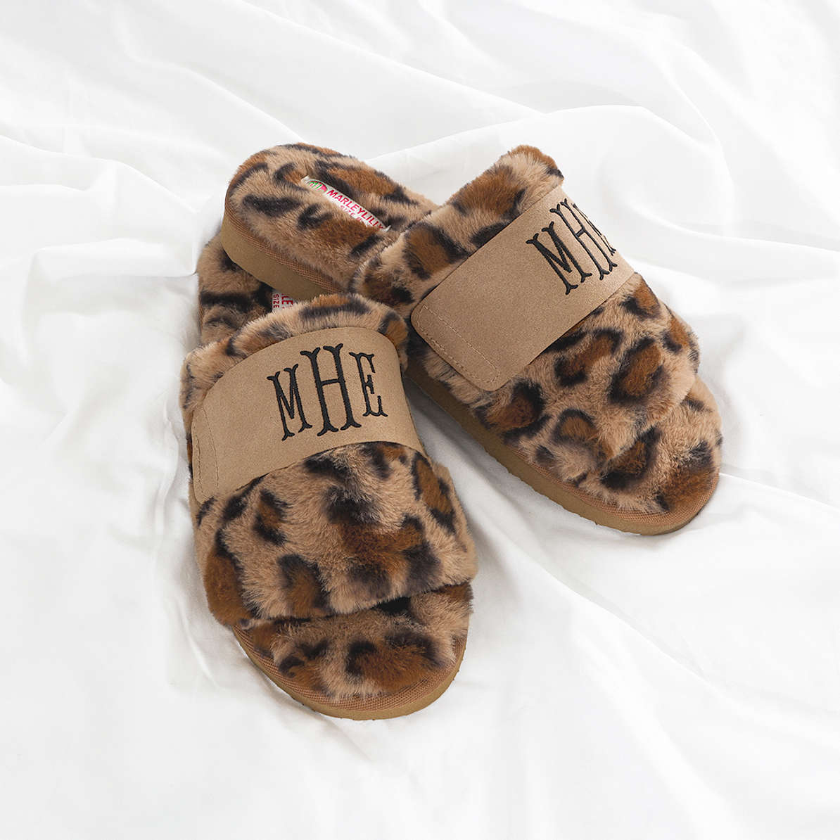 Open Toe Faux Fur Slide Slippers | Marleylilly