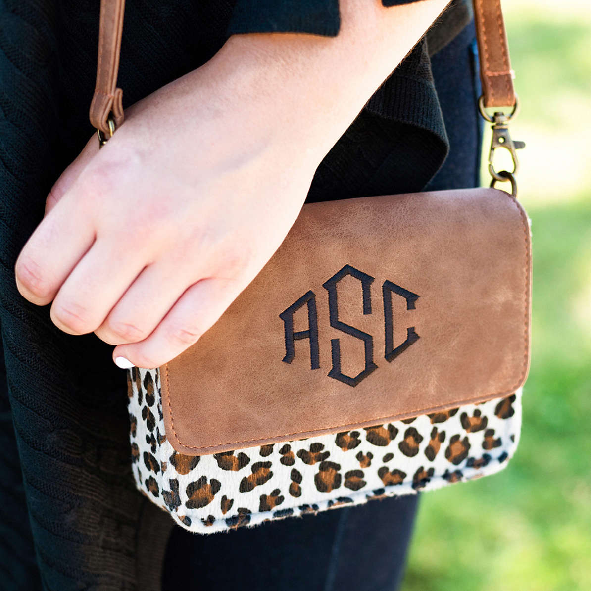 Monogrammed Mini Stadium Crossbody Bag - Marleylilly