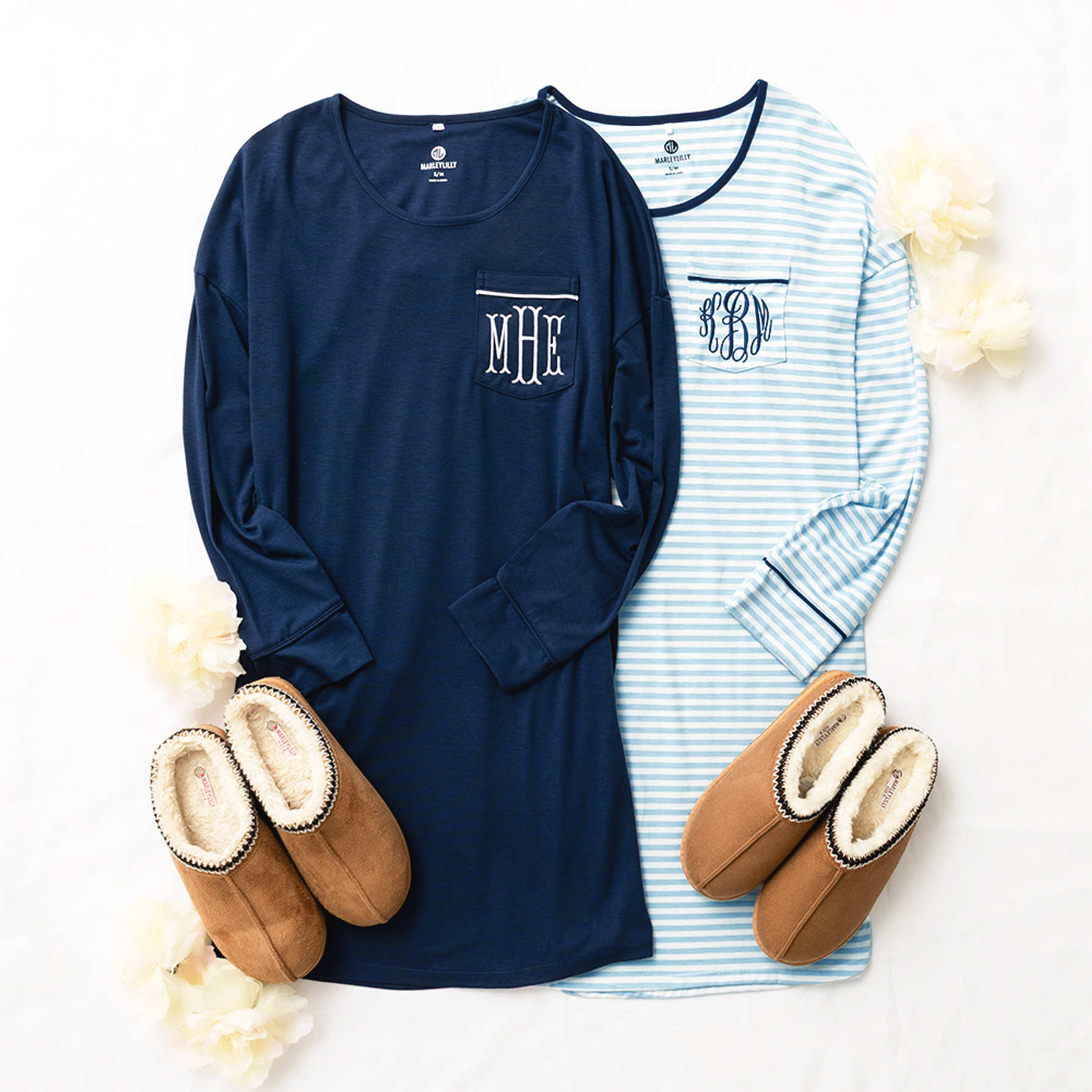 Monogrammed Sleep Dress | Marleylilly