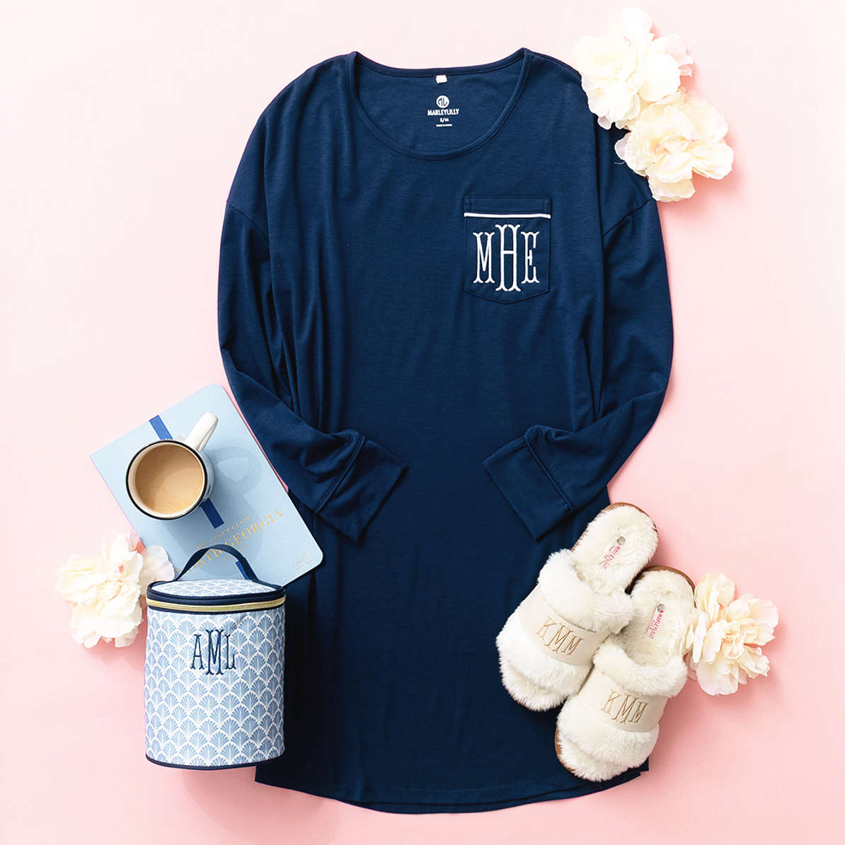 Monogrammed Sleep Dress | Marleylilly