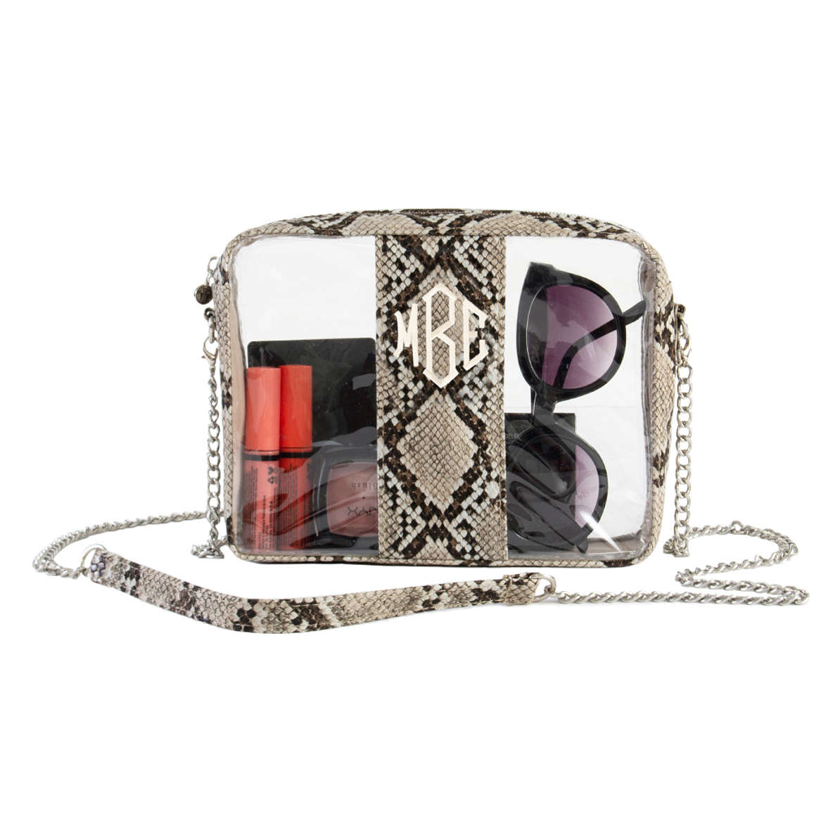 Clear PVC Stadium Bag - Monogrammed - Marleylilly.com