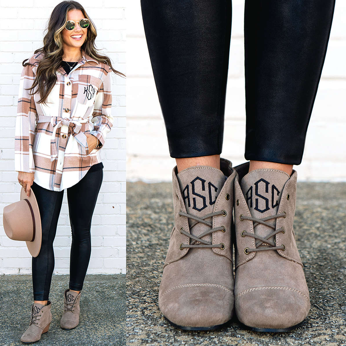 Ladies Personalized Wedges - Marleylilly