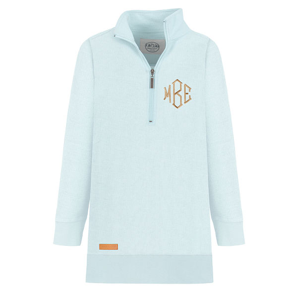 Personalized Corded Pullovers in Pink, Charcoal, Chambray – Marleylilly