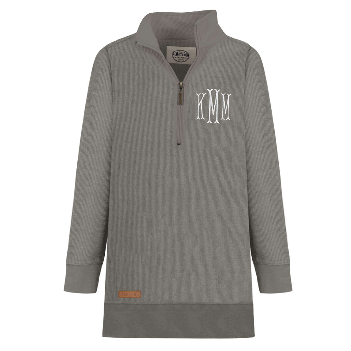 Personalized Corded Pullovers in Pink, Charcoal, Chambray – Marleylilly