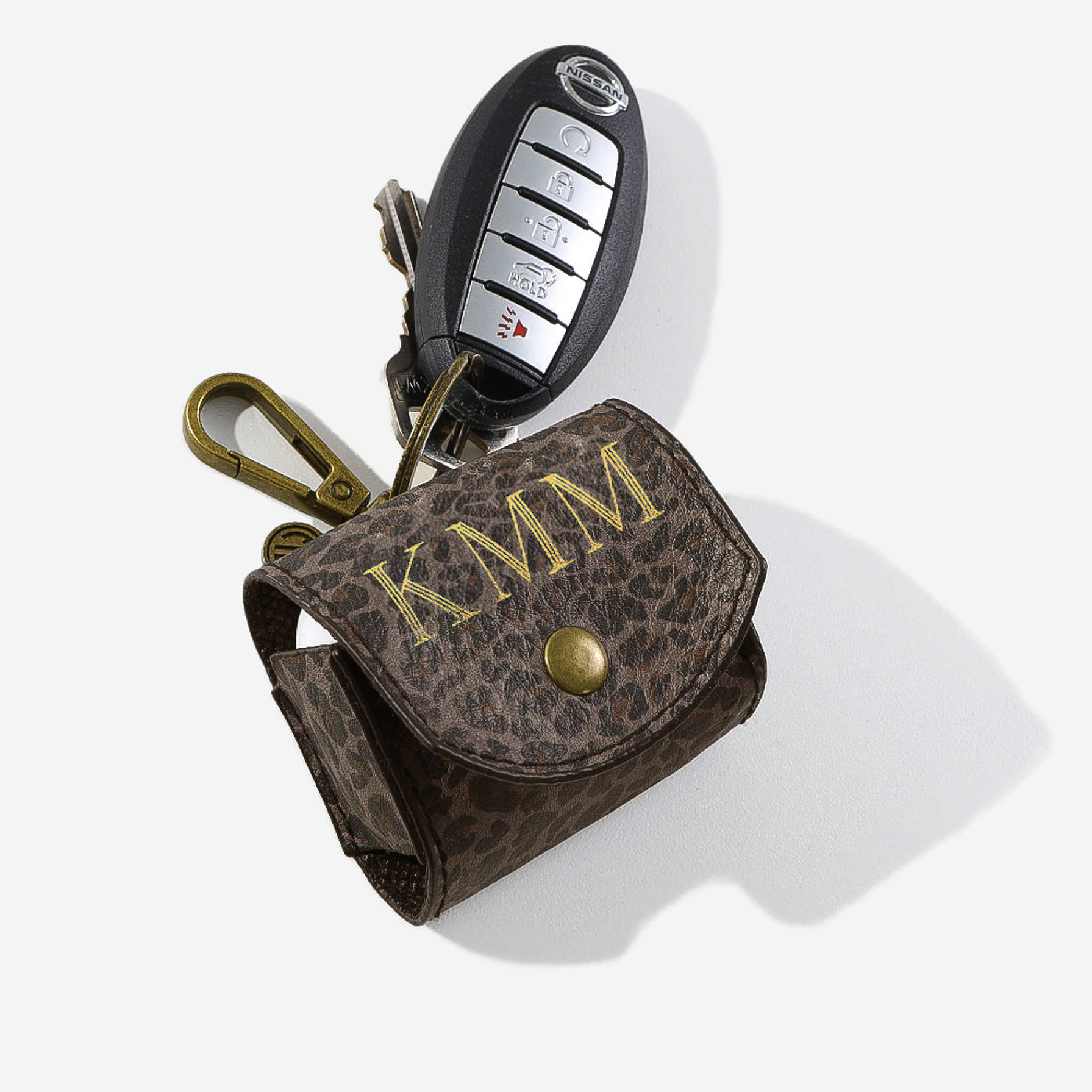 Monogrammed AirPod Case Keychain - Marleylilly