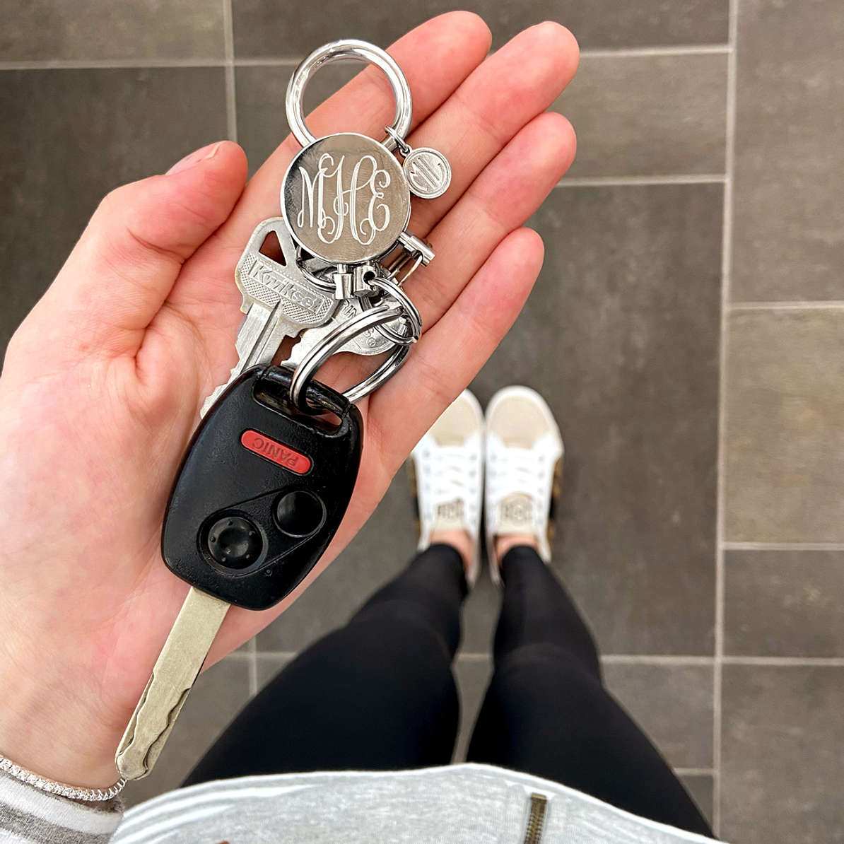 Personalized 3-Ring Key Chain - Marleylilly