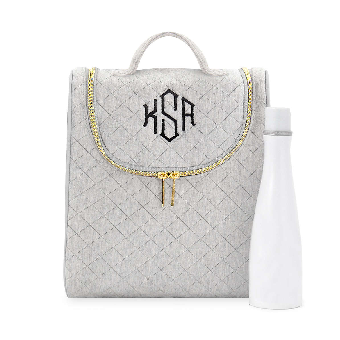 Personalized Quilted Toiletry Bag - Marleylilly