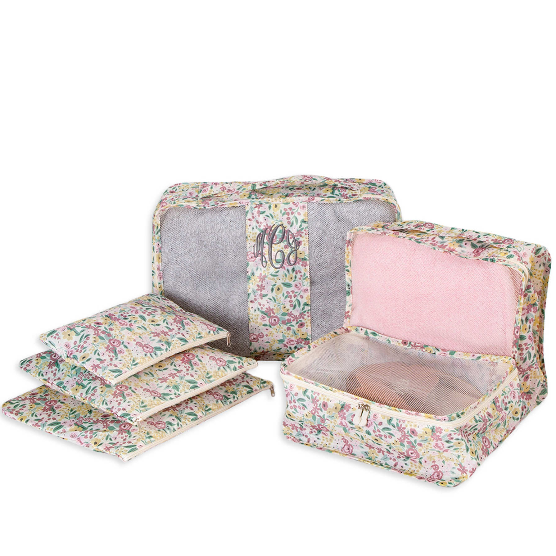 Monogrammed Travel Set | 6-Bag Packing Set | Marleylilly