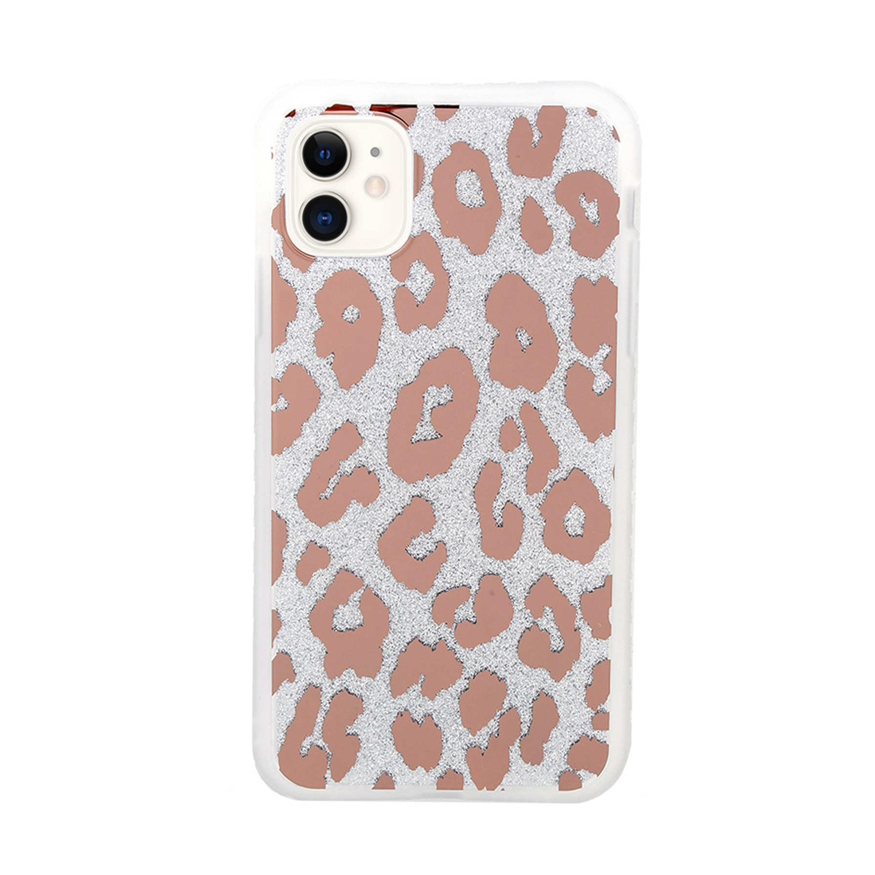 Glitter Leopard Print iPhone Case