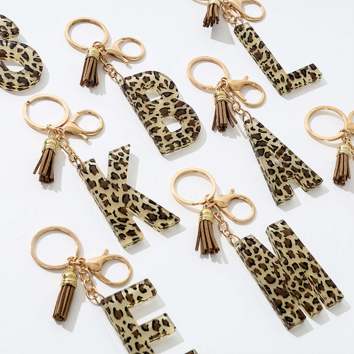 Multicolored Initial Keychain – Marleylilly