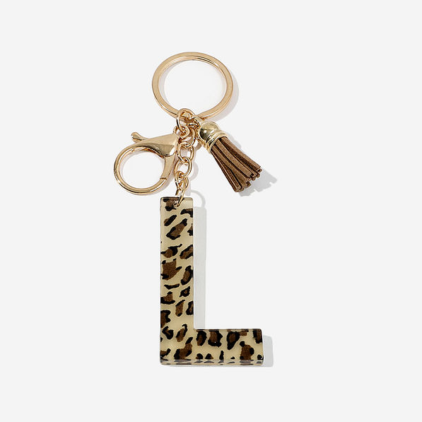 Multicolored Initial Keychain – Marleylilly
