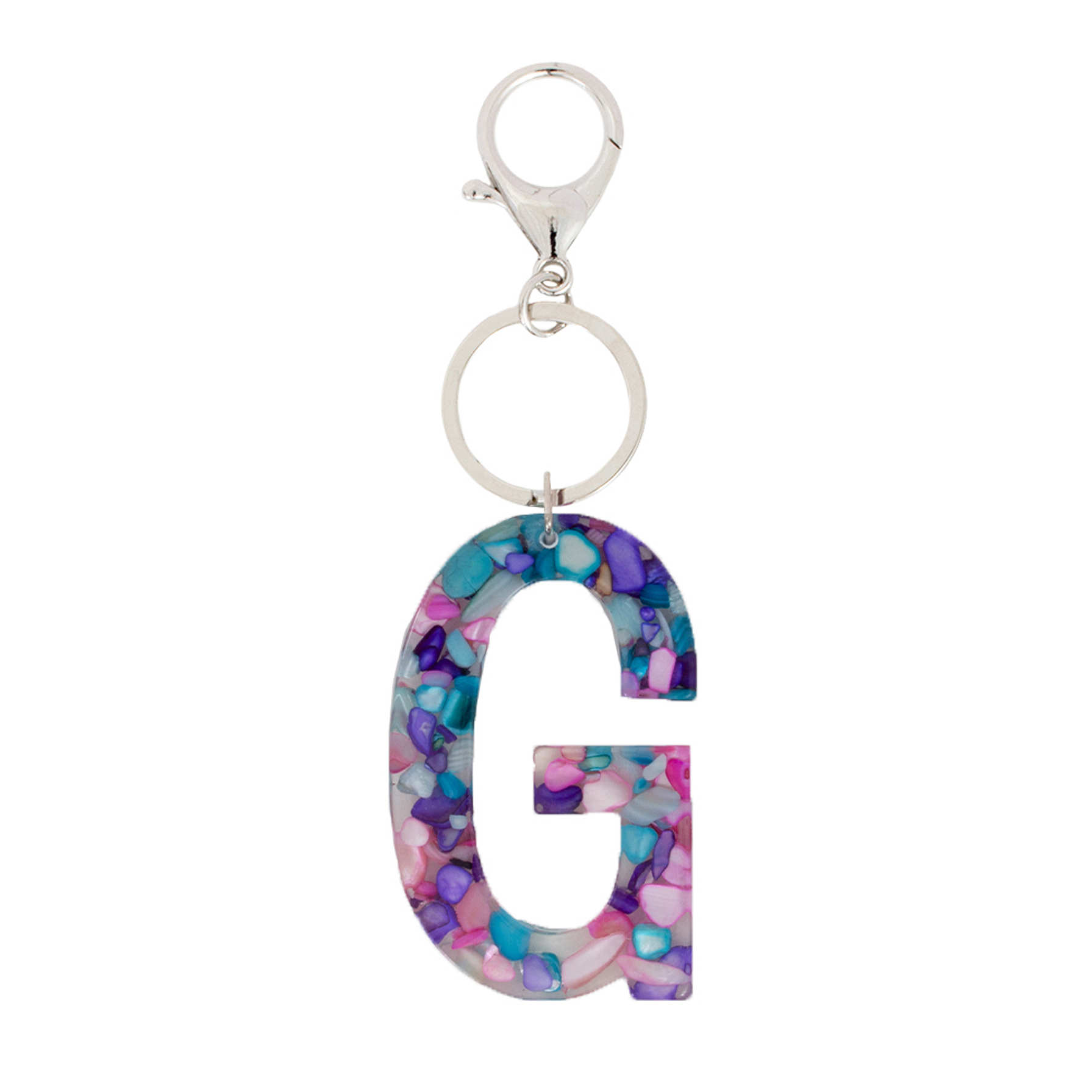 Multicolored Initial Keychain – Marleylilly