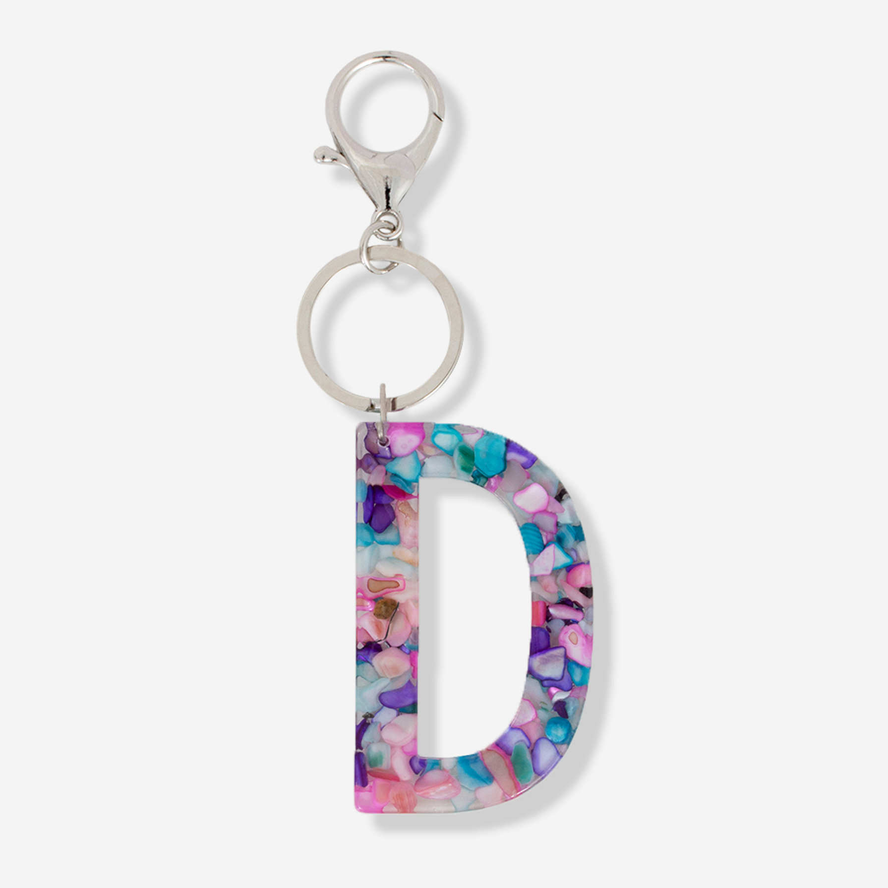 Multicolored Initial Keychain – Marleylilly