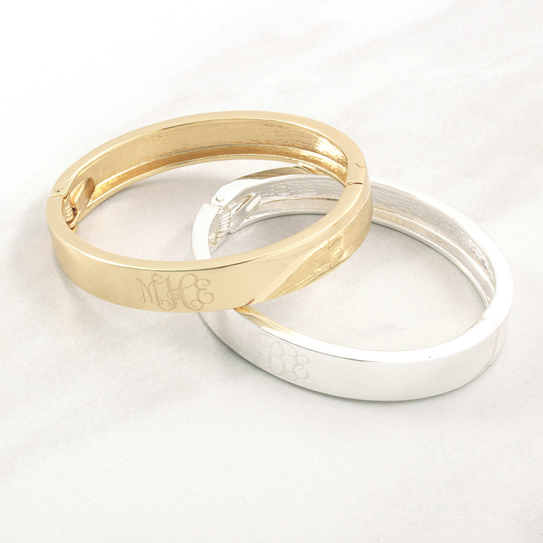 Classic Monogrammed Cuff Bracelets - Marleylilly