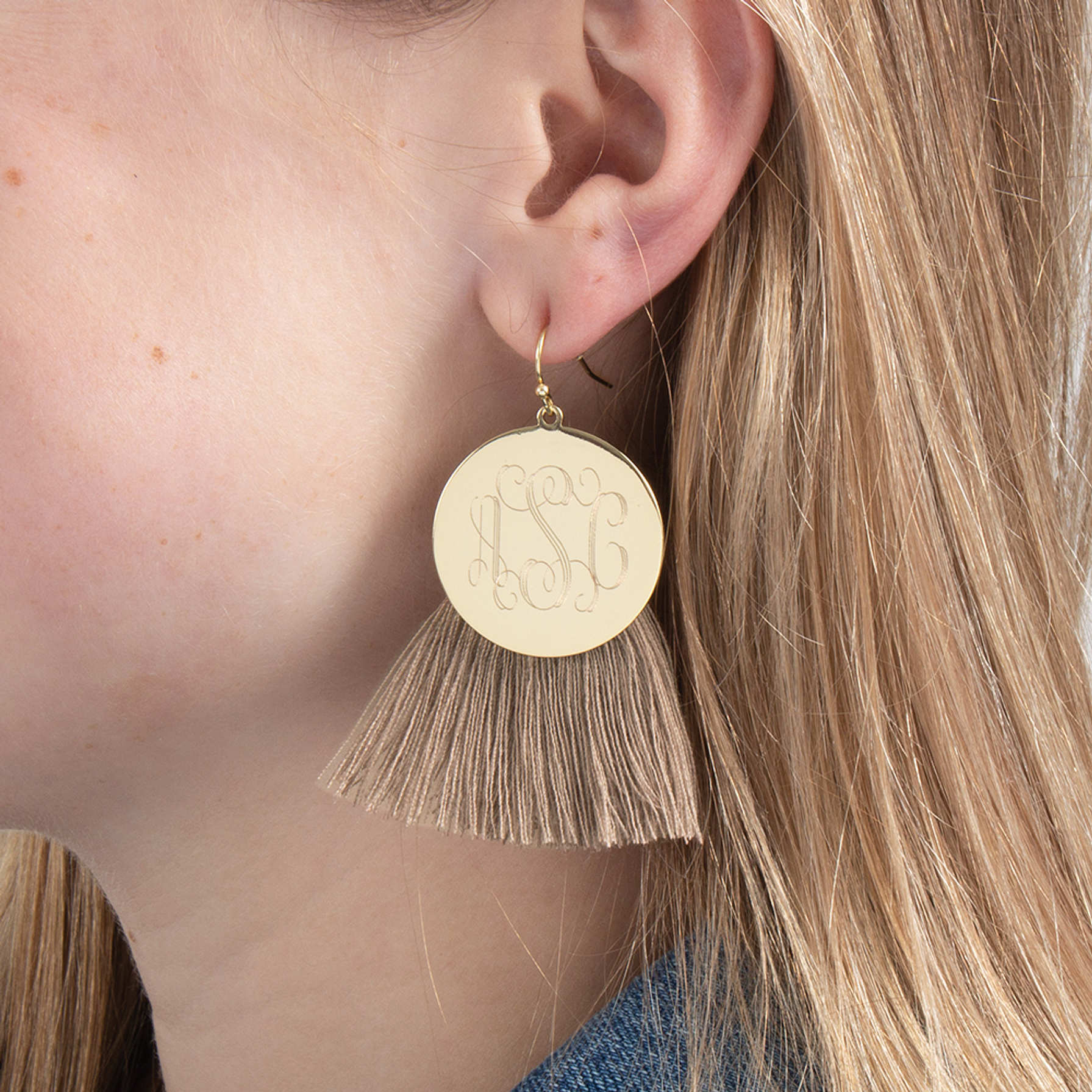 Personalized Fringe Earrings for Women - Marleylilly