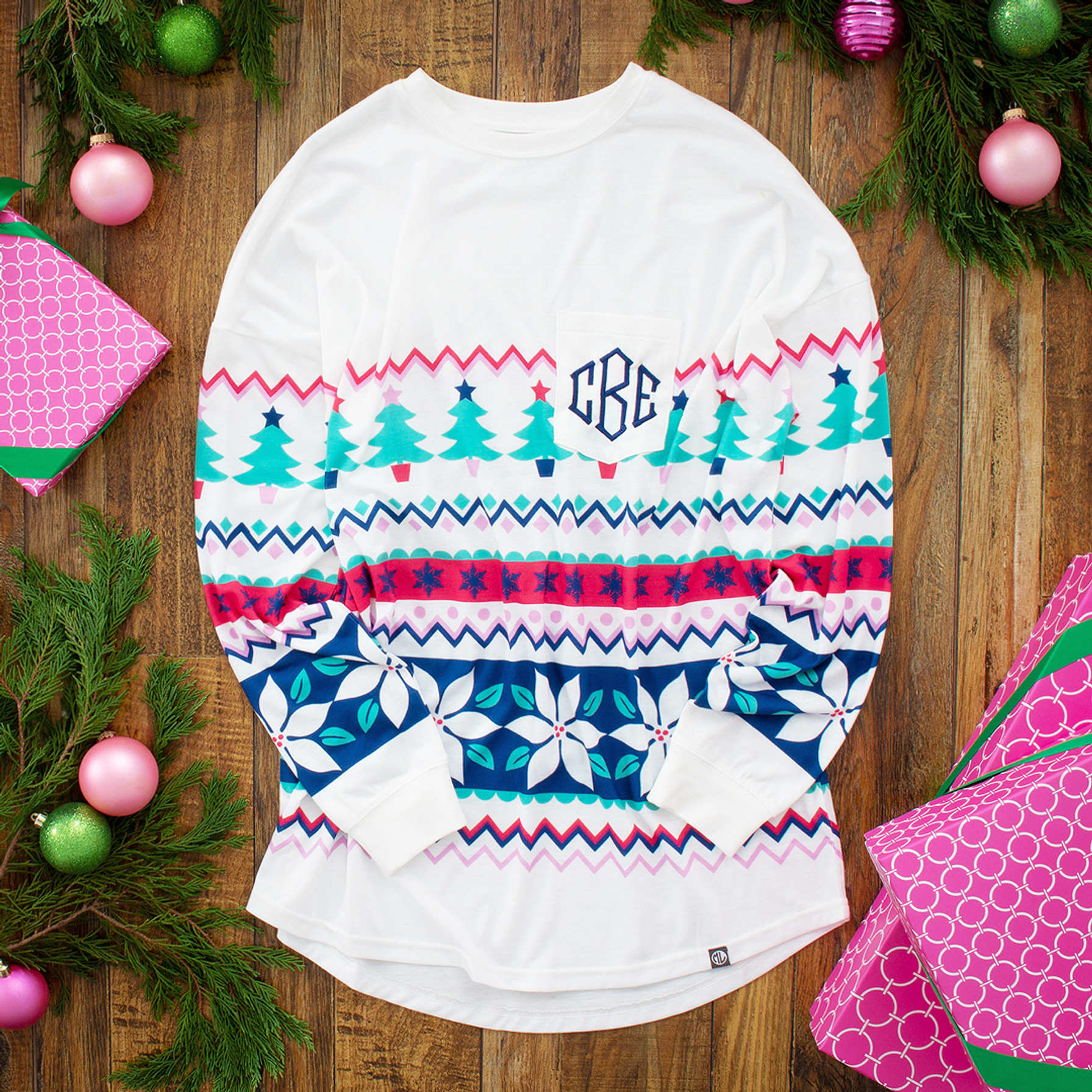 Personalized Holiday Long Sleeve Shirt