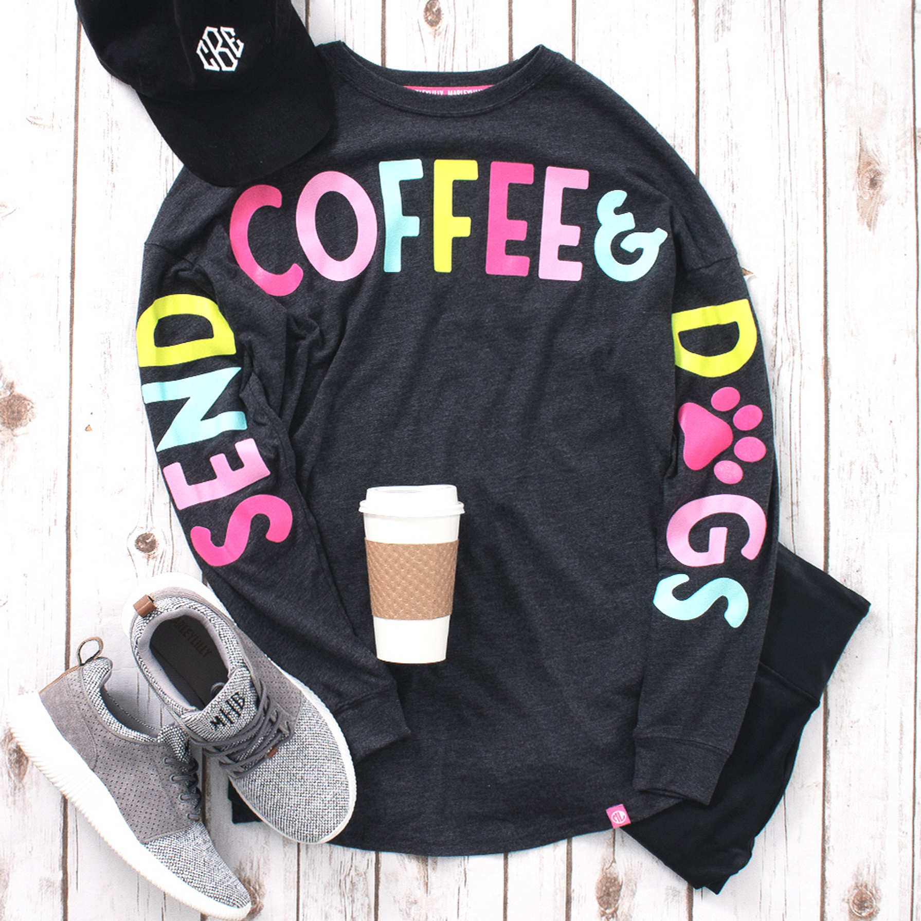 Send Coffee and Dogs Shirt - Marleylilly