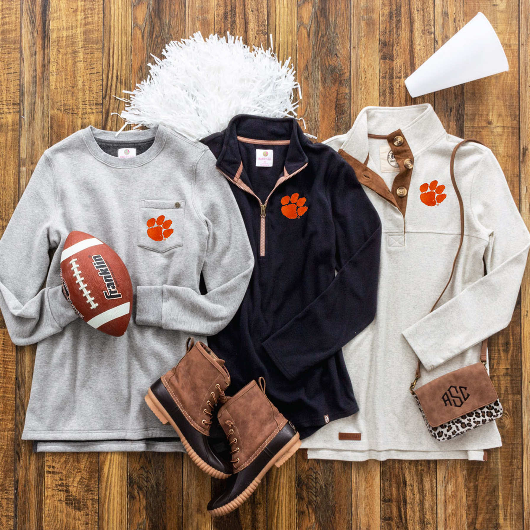 Clemson NCAA Fleece Pullover - Marleylilly