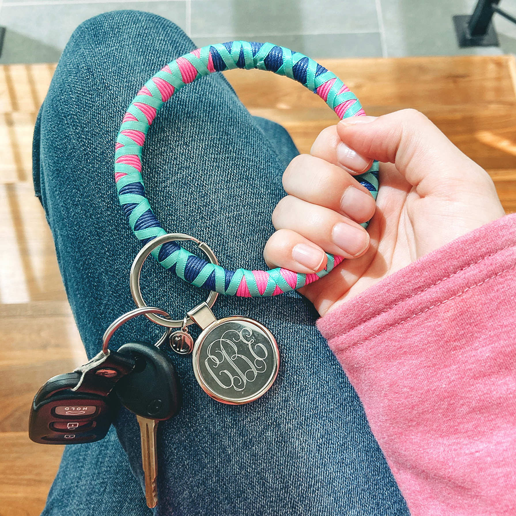 Mint Personalized Key Ring - Marleylilly