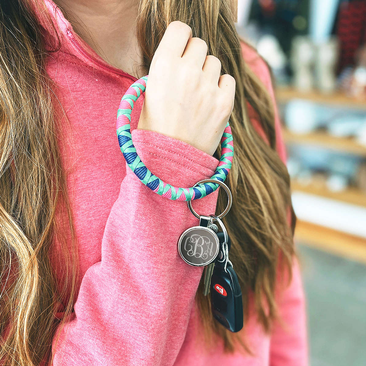 Mint Personalized Key Ring - Marleylilly