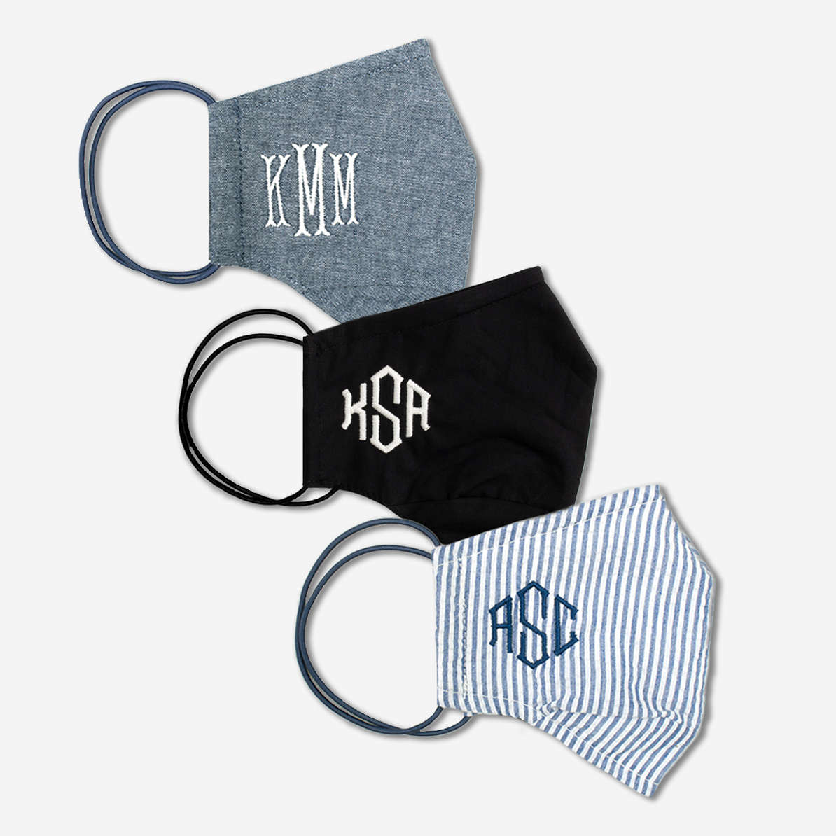 Monogrammed Ladies Face Masks - Marleylilly