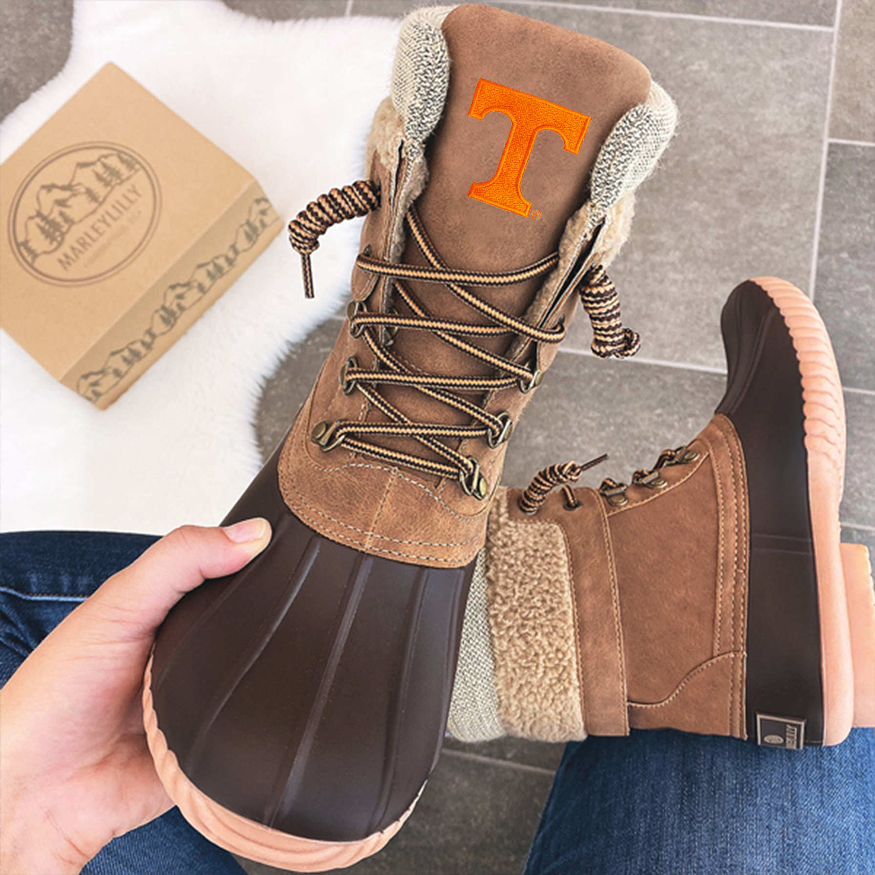 Tennessee Explorer Duck Boots with Logo — Marleylilly
