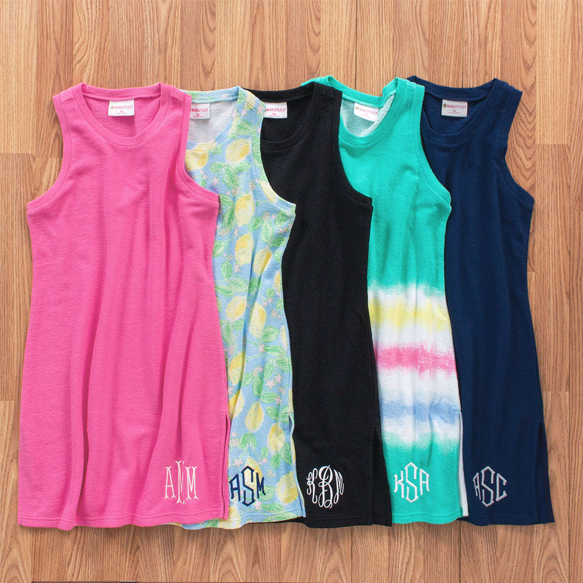 Monogrammed Terry Swim Cover Up Marleylilly