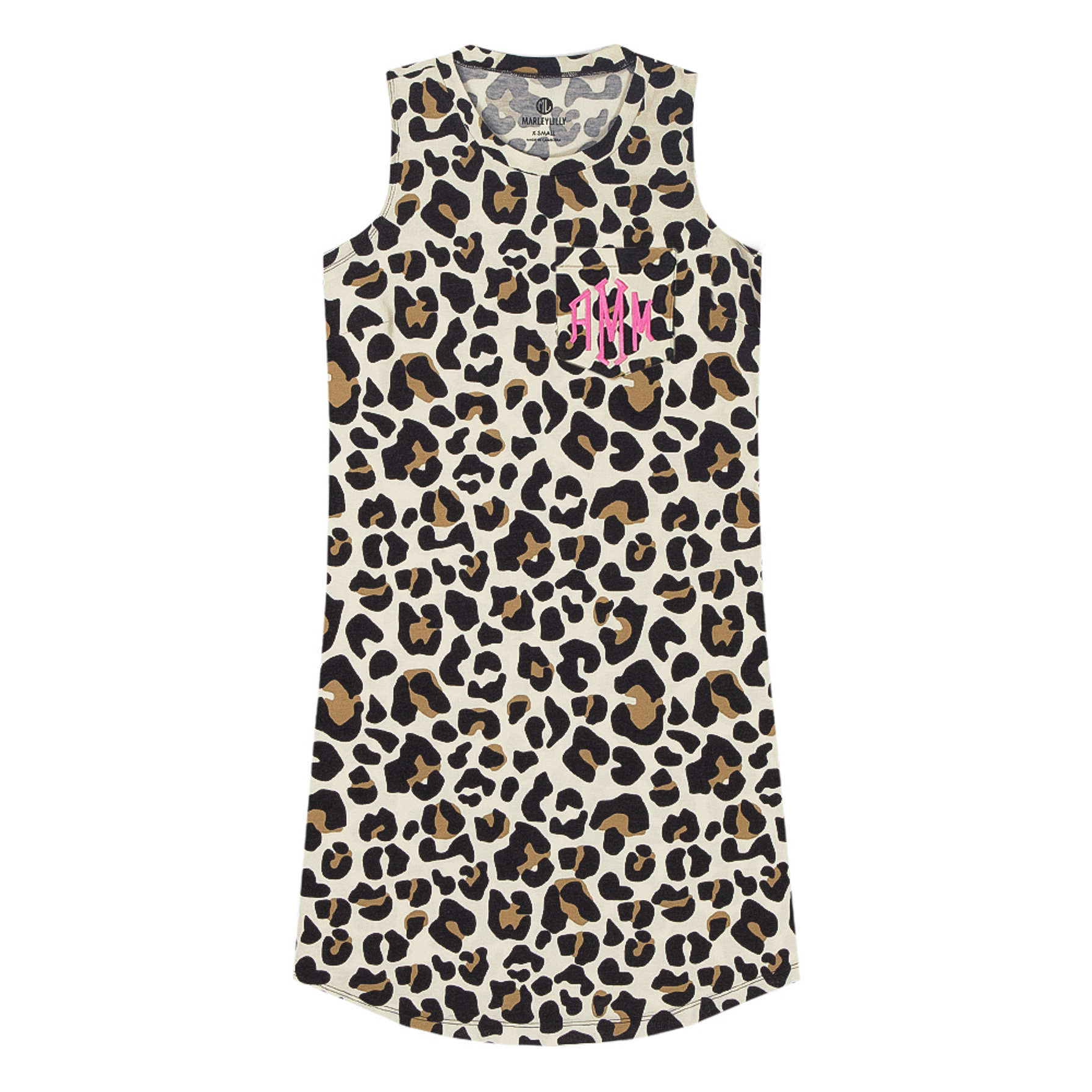 Monogrammed Sleeveless Dress - Marleylilly