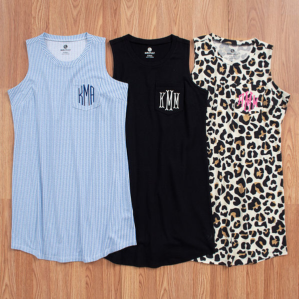 Monogrammed Sleeveless Dress - Marleylilly