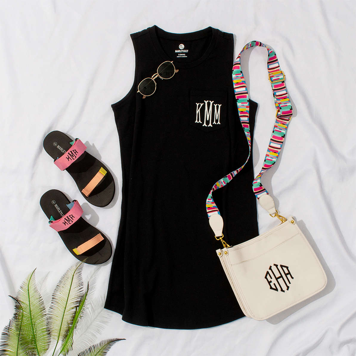 Monogrammed Casual Tank Dress - Marleylilly