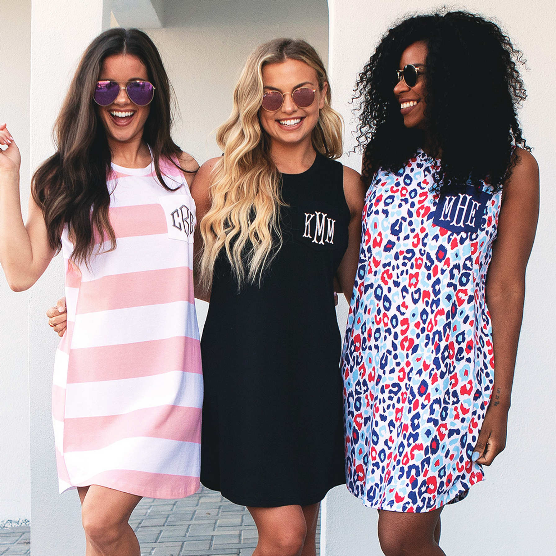 Monogrammed Sleeveless Dress - Marleylilly