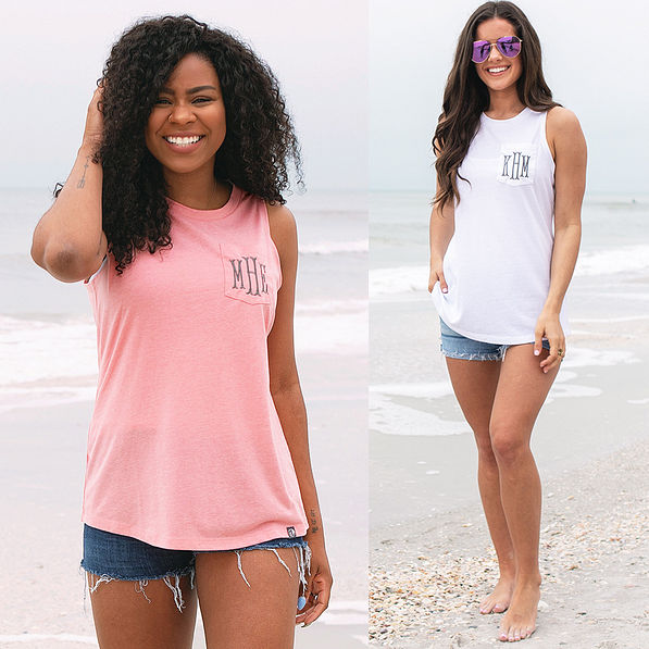 Personalized Pocket Tank Top – Marleylilly