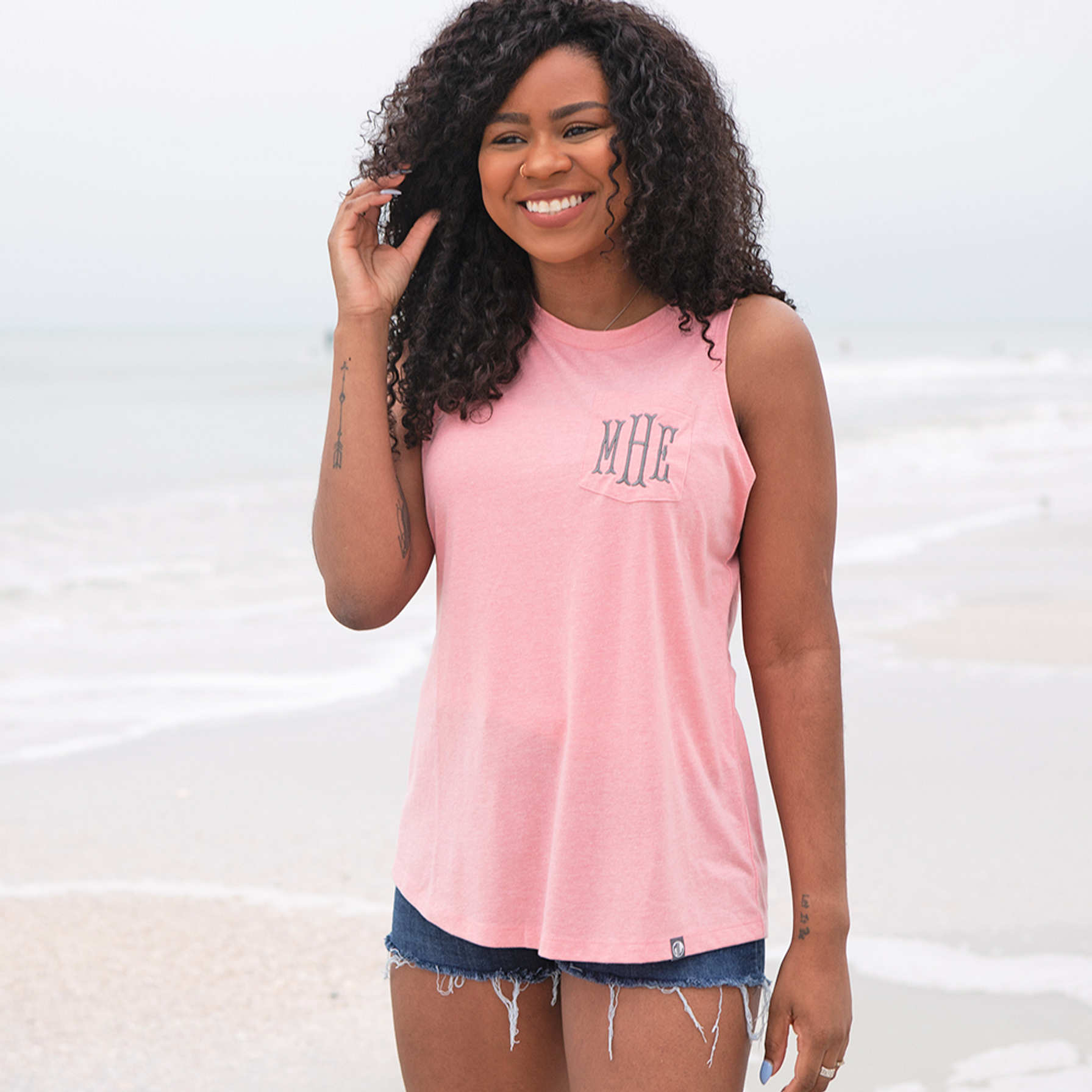 Personalized Pocket Tank Top – Marleylilly