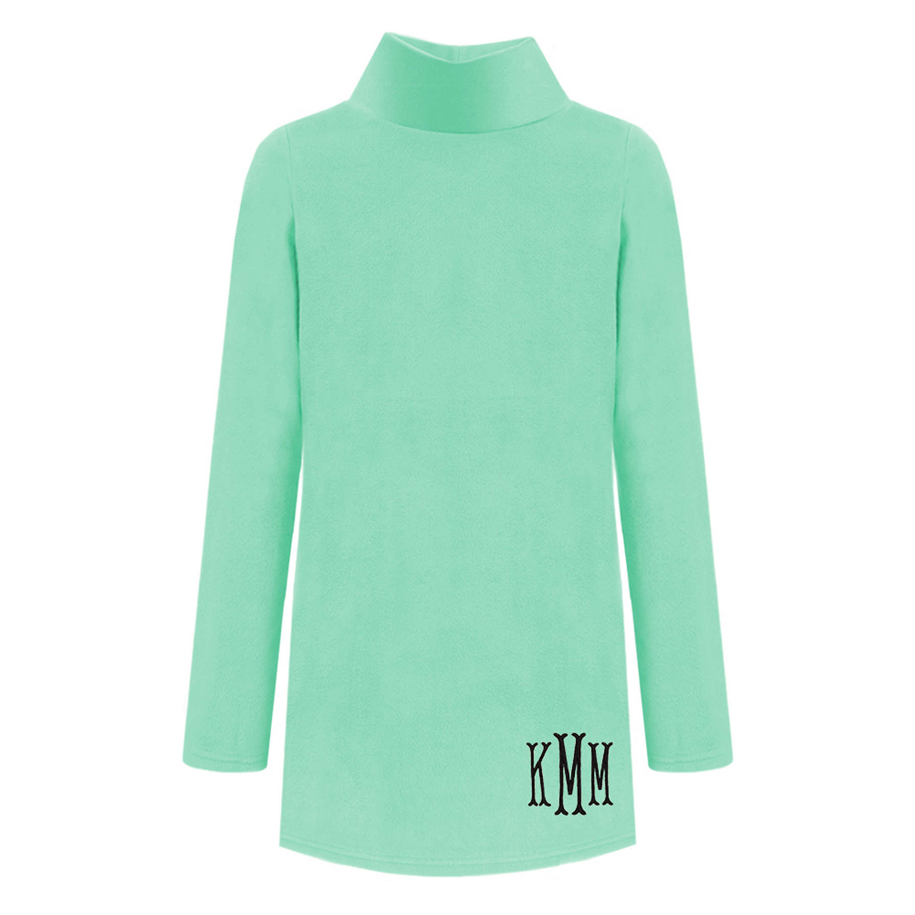 Cozy Mint Fleece Turtleneck Tunic - Marleylilly