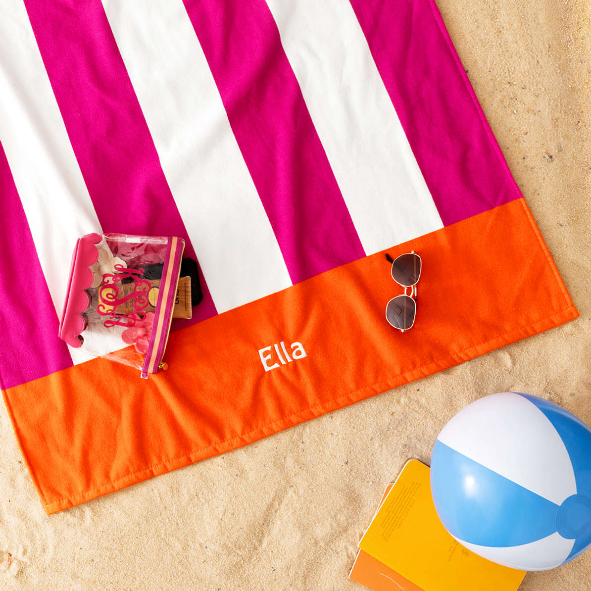 Personalized Beach Towels by Marleylilly | Custom Beach Towels