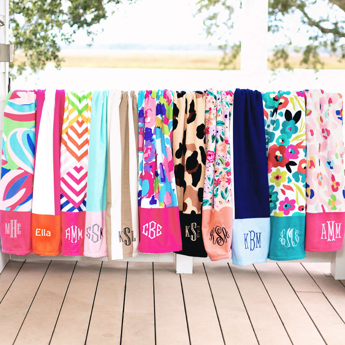 Personalized Beach Towels by Marleylilly | Custom Beach Towels