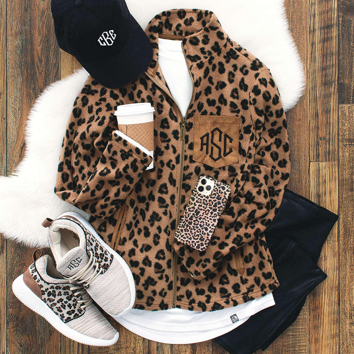 Ladies Personalized Leopard Print Jacket