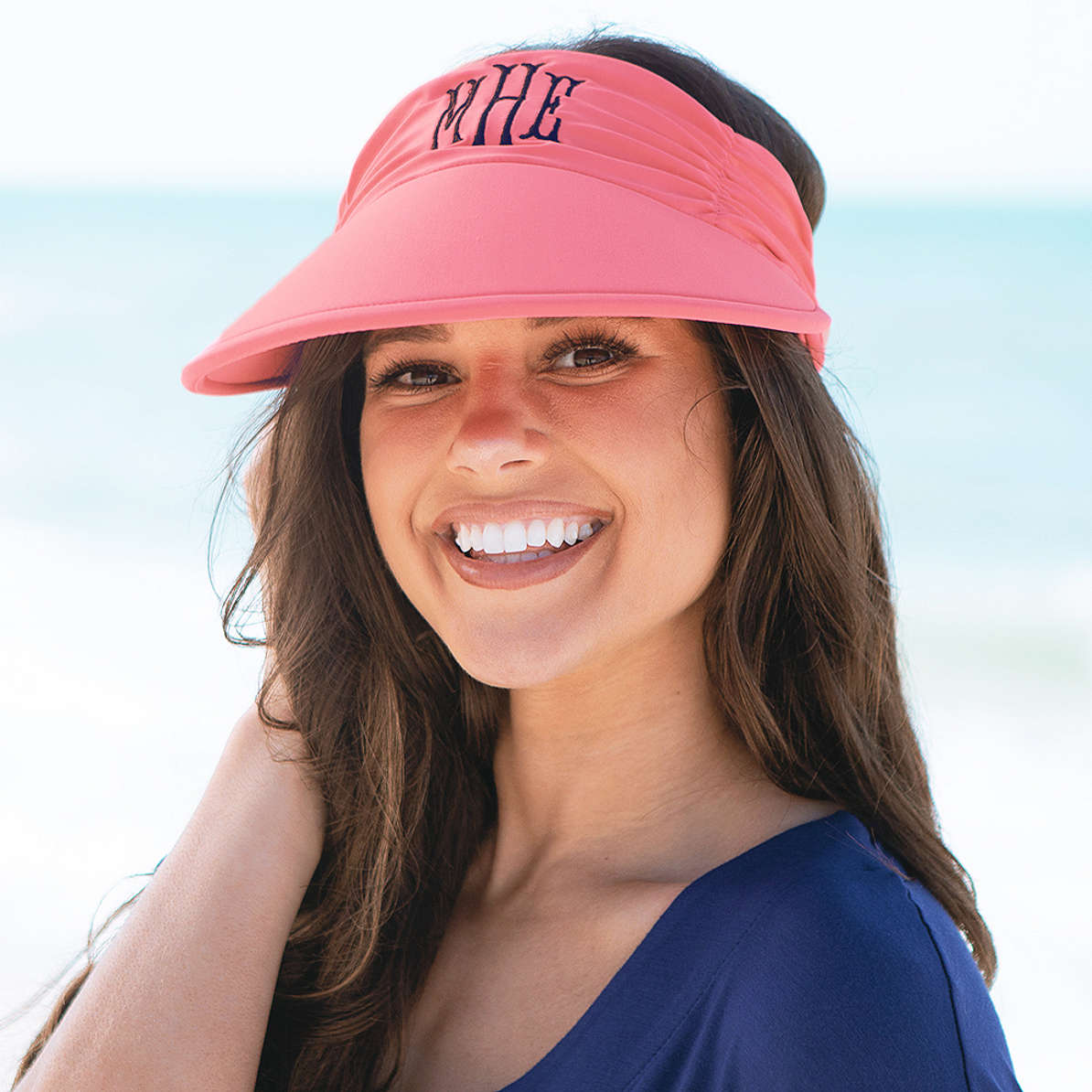Monogrammed Swim Visor - Marleylilly