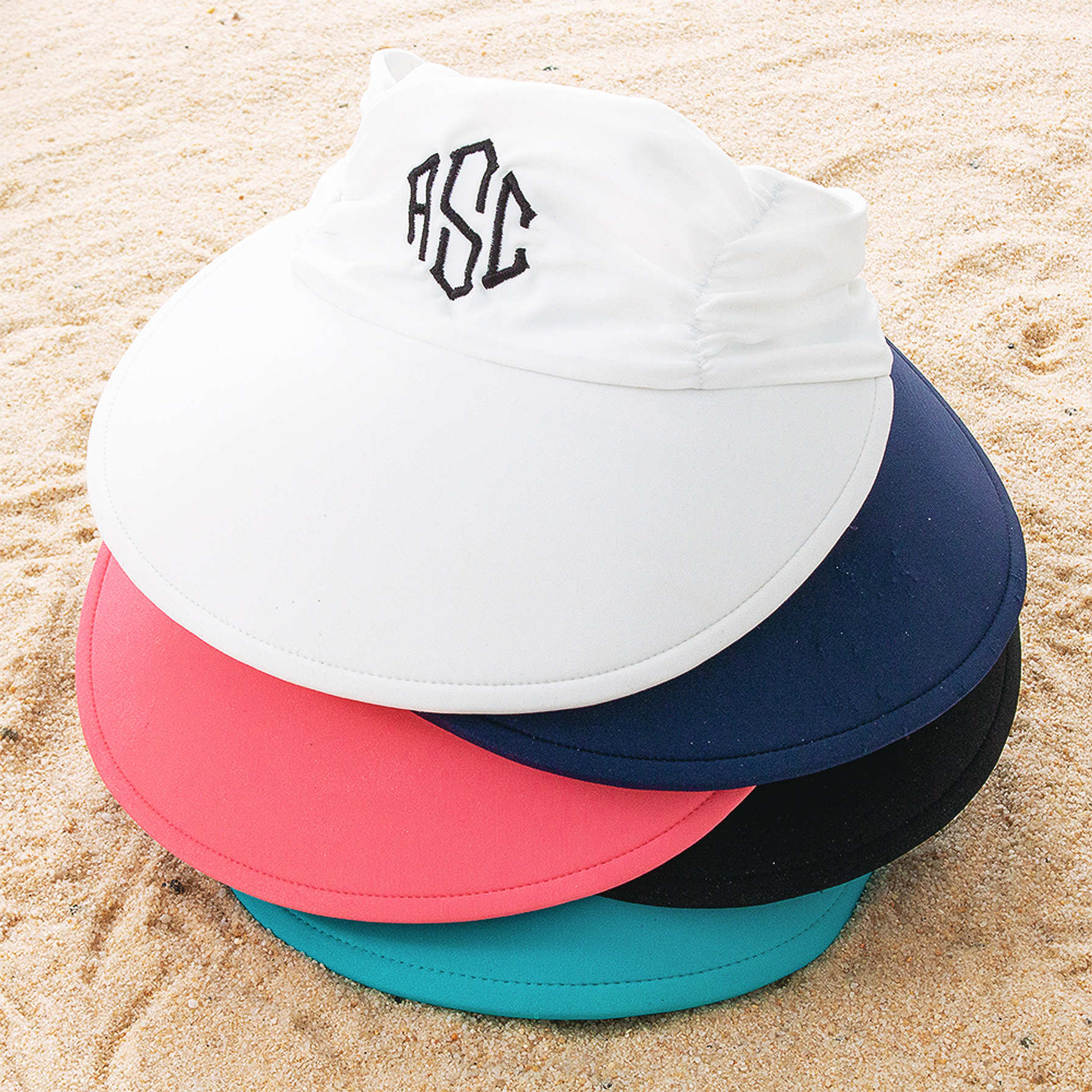Monogrammed Swim Visor - Marleylilly