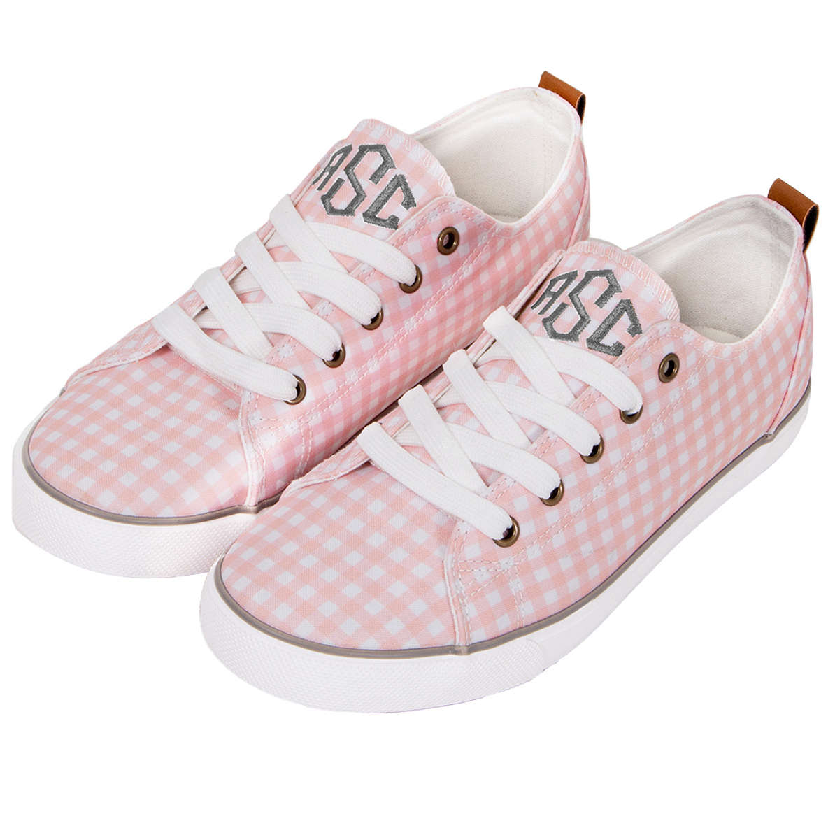 Personalized Gingham Sneaker Sneakers - Marleylilly