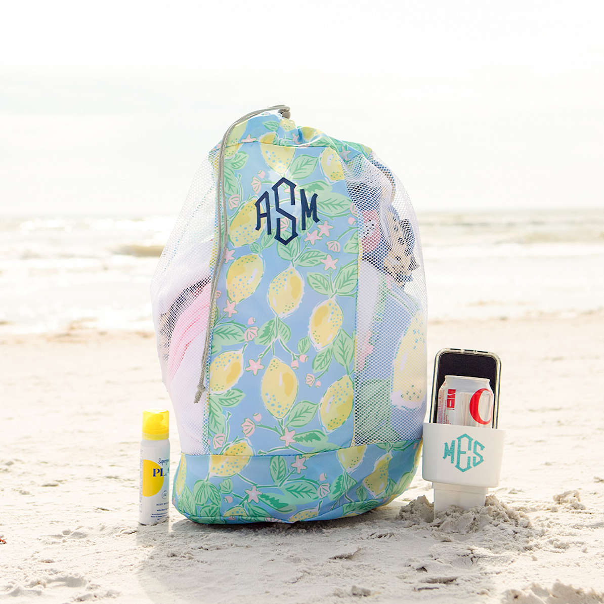 Personalized Drawstring Beach Backpack